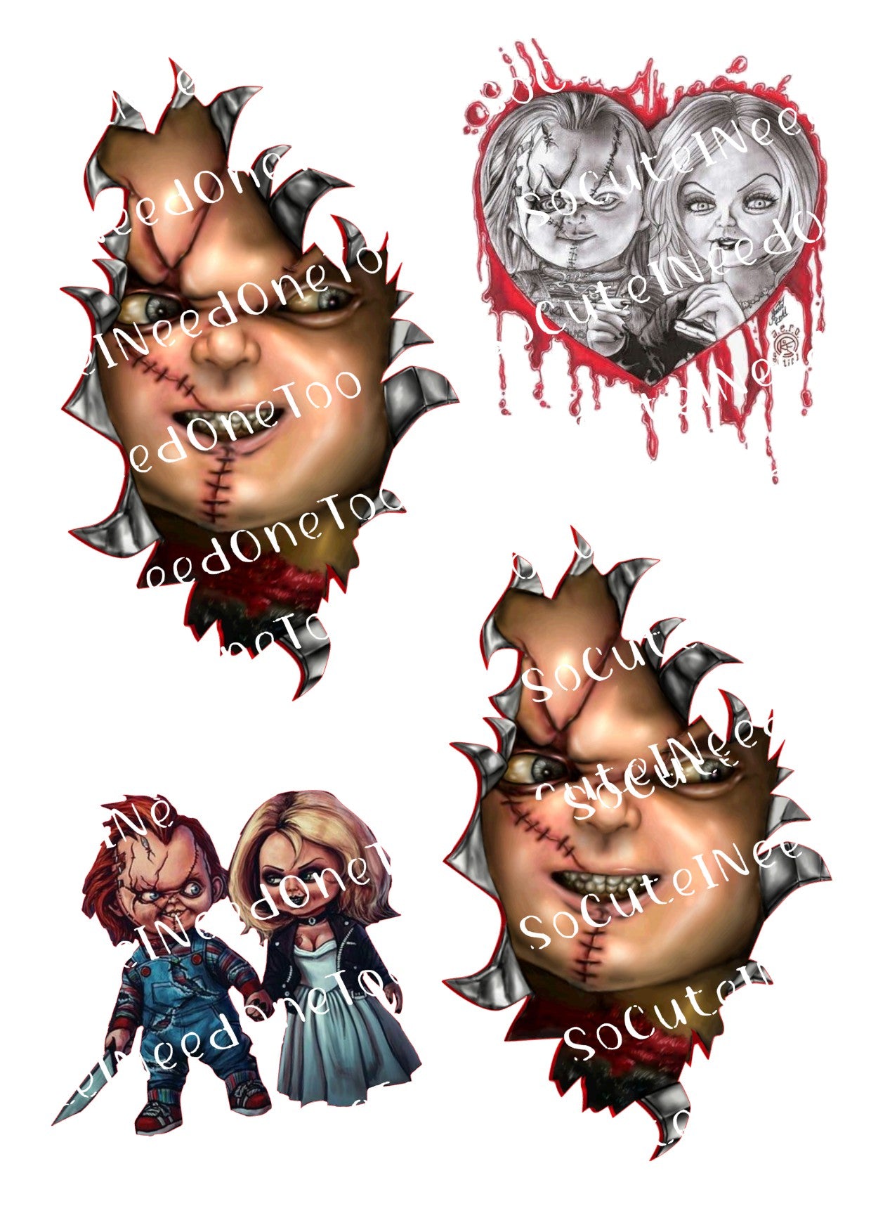 Chucky #3 Waterslide Decals – SoCuteINeedOneToo