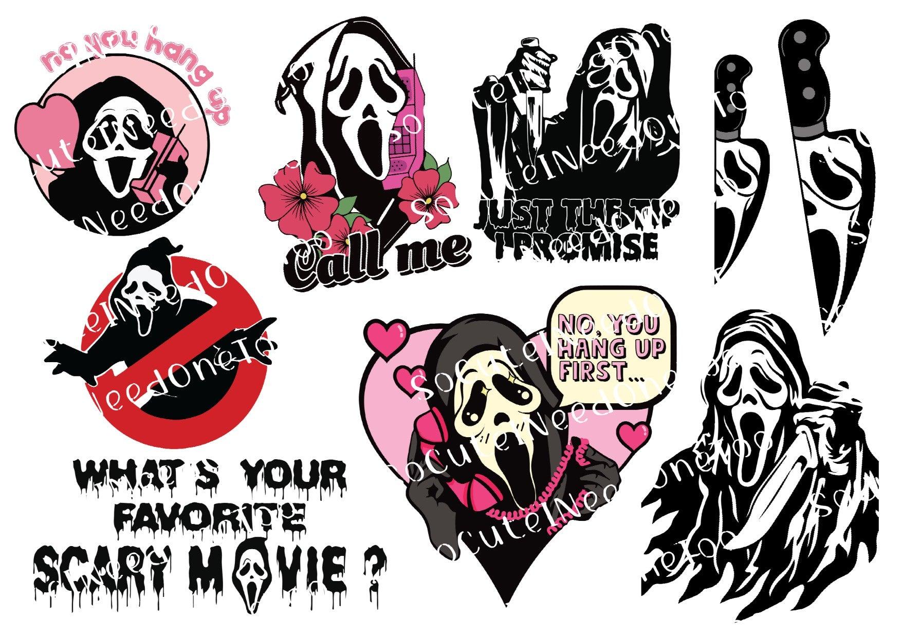 Horror - Ghost Face Selection of Waterslide Decals – SoCuteINeedOneToo