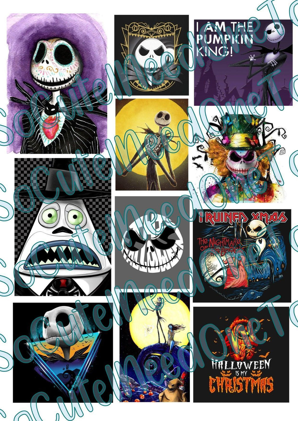 Jack and Sally #13 Waterslide Decals – SoCuteINeedOneToo